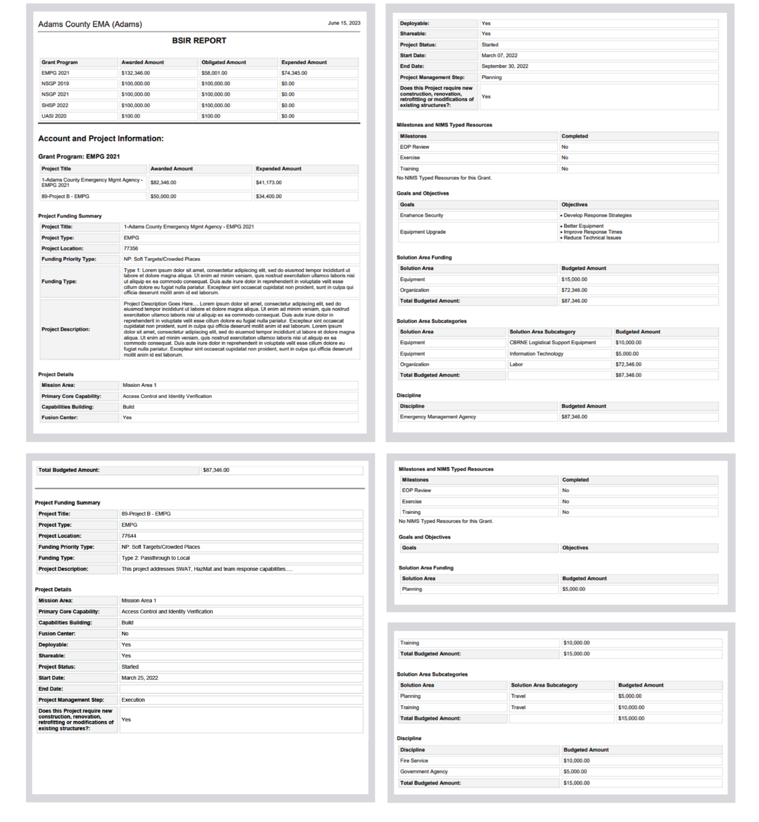 Spotlight on BSIR Report for EMPG and HSGP grants | Civix